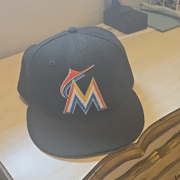 New Era | Accessories | New Era Black Cap With Colorful Logo | Poshmark